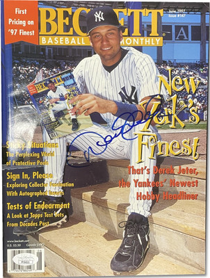 Derek Jeter Signed Autographed Magazine Beckett Monthly Yankees JSA ...