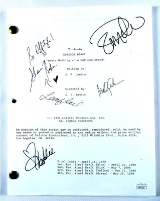 VIP Signed Cast Autographed Script Pamela Anderson Lail Raitano +3 JSA ...
