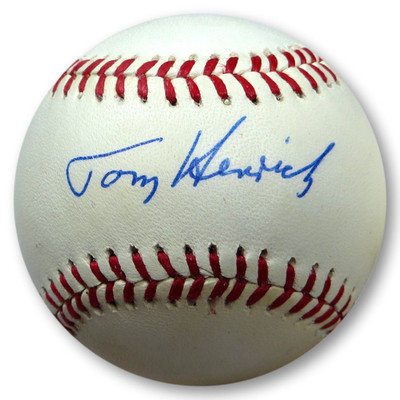 Tommy Henrich Signed Autographed AL Baseball Yankees JSA AV37764 ...