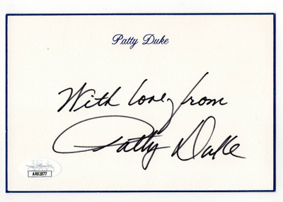 Patty Duke Signed Autographed Cut Signature Valley of the Dolls JSA ...