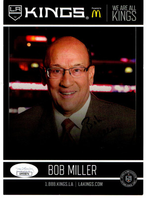 Bob Miller Signed Autographed 5X7 Photo Kings Broadcaster JSA AM55074 ...