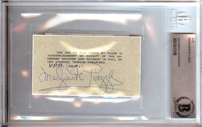Marguerite Piazza Signed Autographed Cut Signature Opera Singer Beckett ...