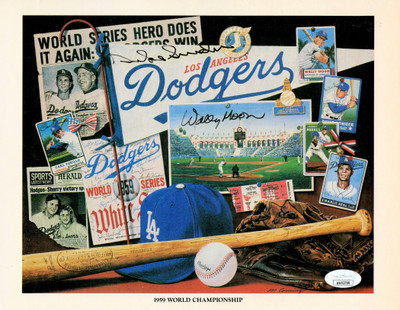 Duke Snider Wally Moon Signed Autograph 8.5X11 Photo Dodgers Collage ...