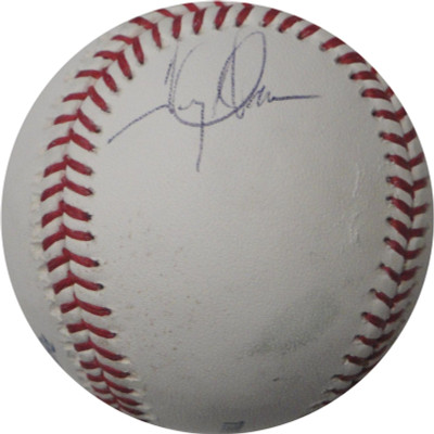 Troy Glaus Hand Signed Major League Baseball Anaheim Practice Ball SC ...