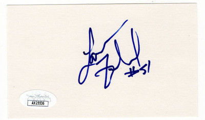 Lawrence Funderburke Signed Autographed Index Card Kings Bulls JSA ...