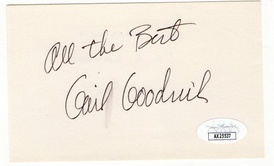 Gail Goodrich Signed Autographed Index Card Lakers Legend JSA AX25537 ...