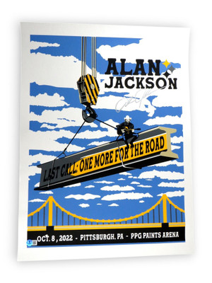 Alan Jackson Signed Autographed 20X24 Poster Last Call Pittsburgh, PA ...