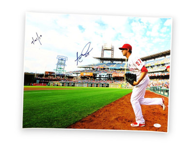Aaron Nola Signed Autograph 16X20 Photo Phillies MLB Debut "7/21/15 ...