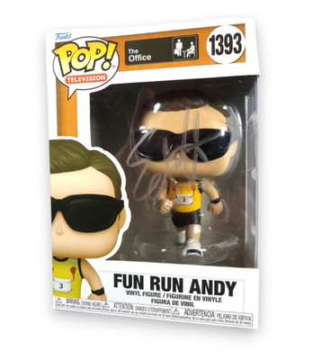Ed Helms Signed Autographed Funko POP! The Office Fun Run Andy #1393 ...
