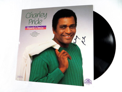 Charley Pride Signed Autographed Record Album Cover Moody Woman BAS ...