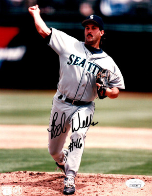 Bob Wells Signed Autographed 8X10 Photo Mariners Road Pitching JSA ...