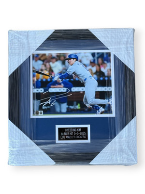 Hye Seong Kim Signed Autographed 8x10 Photo 1st Hit 5-5-2025 Framed ...