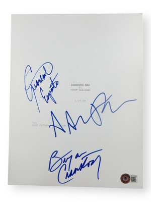 Breaking Bad Signed Autographed Script Cover Cranston Paul Esposito BAS ...