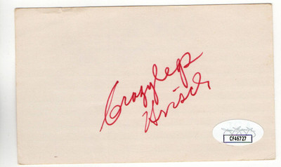 Elroy Hirsch Signed Autographed Index Card "Crazylegs" Rams JSA CF46727 ...