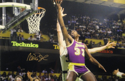 Magic Johnson Hand Signed Autographed 20x30 Huge Photo Purple Jersey ...