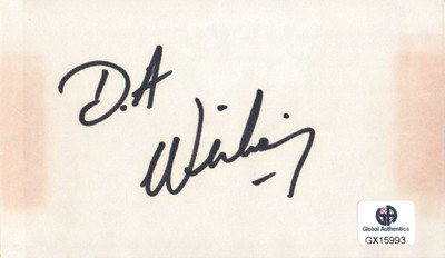 D.A. Weibring Signed Autographed Index Card PGA Golf Legend Masters ...