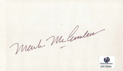 Mark McCumber Signed Autographed Index Card PGA Golf Legend Masters ...