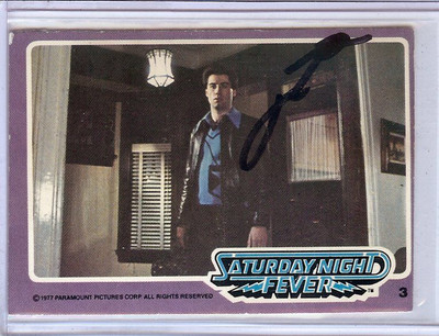 John Travolta Signed Autographed Trading Card Saturday Night Fever #3 ...