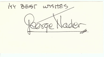 George Nader Signed Autographed Cut Signature American Businessman JSA ...