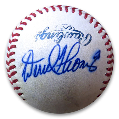 Derrel Thomas Signed Autographed MLB Baseball Los Angeles Dodgers ...