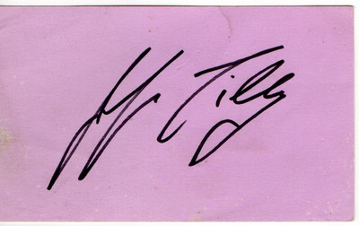 Jennifer Tilly Signed Autographed 3X5 Index Card Actress Poker Star BAS ...