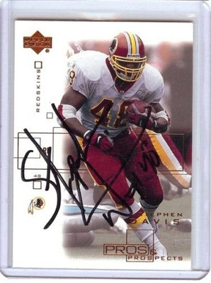 Stephen Davis 2001 Pros & Prospects Card Auto Autograph - Cardboard Legends