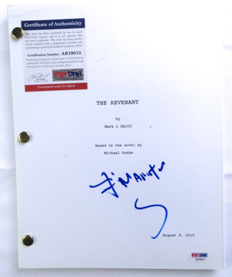 Alejandro Inarritu Signed Autographed Movie Script The Revenant PSA AB19013 - Cardboard Legends