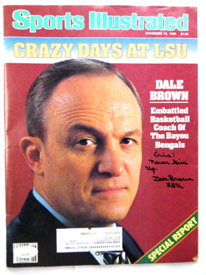 Dale Brown Signed Autographed Magazine Sports Illustrated LSU Tigers ...