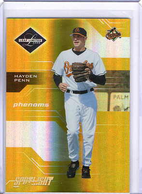 Hayden Penn 2005 Leaf Limited Gold Spotlight RC Rookie Orioles #176 23/ ...