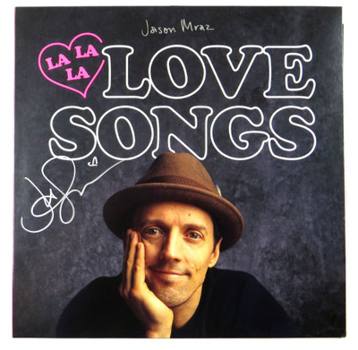Jason Mraz Signed Autographed Record Album Cover LaLaLaLoveSongs JSA ...