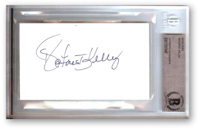 DeForest Kelley Signed Autographed Index Card Star Trek Bones McCoy BAS ...