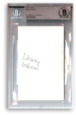 Henry Gibson Signed Autographed Index Card Laugh-In The Blues Brothers ...