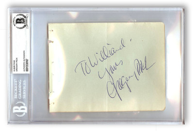 Gregory Peck Signed Autographed Album Page Hollywood Legend BAS 0167 ...