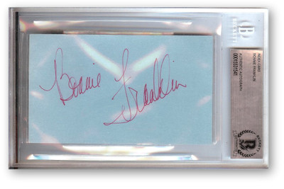 Bonnie Franklin Signed Autographed Index Card One Day at a Time Actress ...