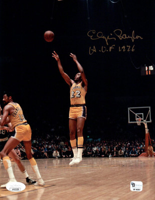 Elgin Baylor Signed Autograph 8X10 Photo Lakers Jump Shot "HOF 1976 ...