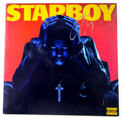 The Weeknd Signed Autographed Record Album Cover Starboy JSA XX82075 ...