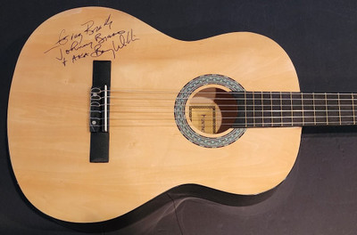 Barry Williams Signed Autographed Guitar W/ Greg Brady Johnny Bravo JSA ...