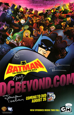 Batman Brave & The Bold Cast Autographed 11X17 Poster Bader Dimaggio +3 ...