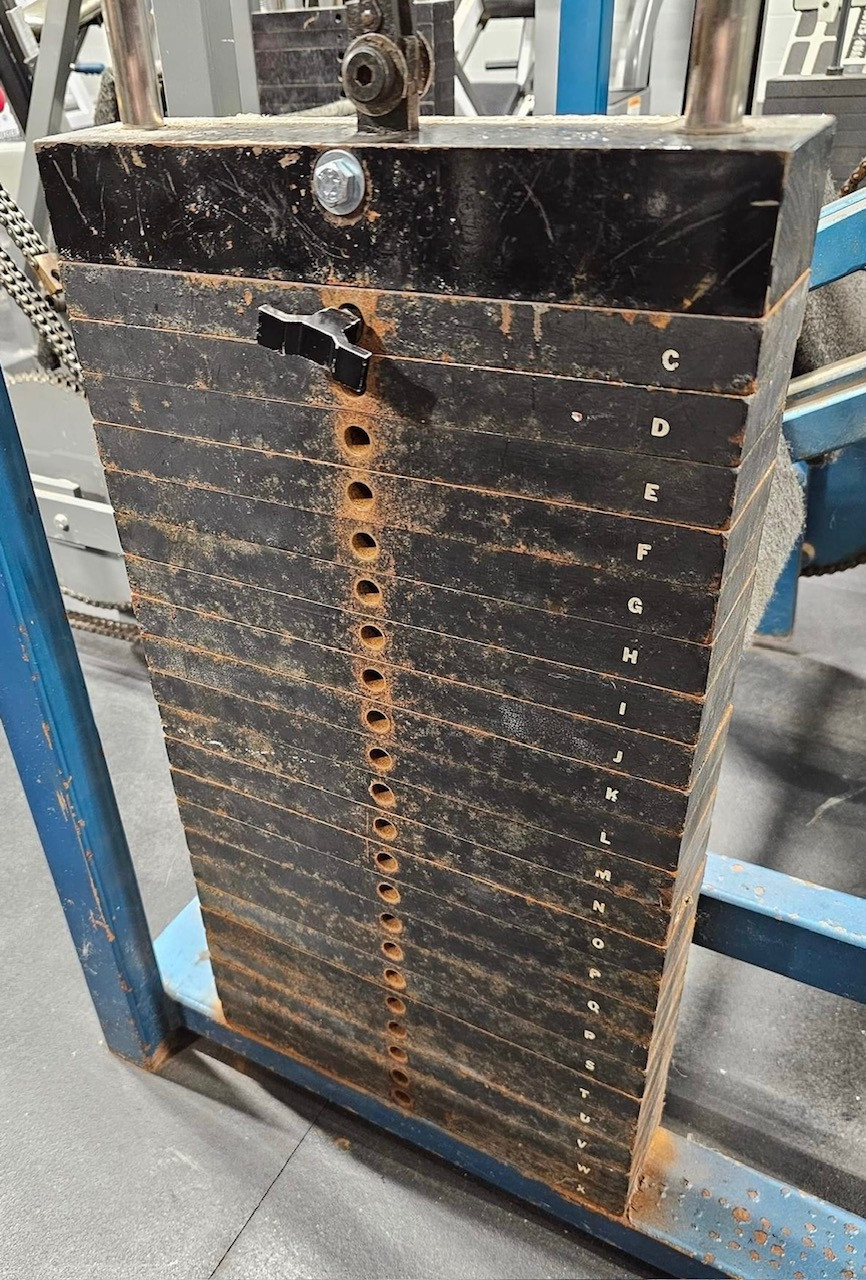 Nautilus weight stack stickers (Chain drive style)