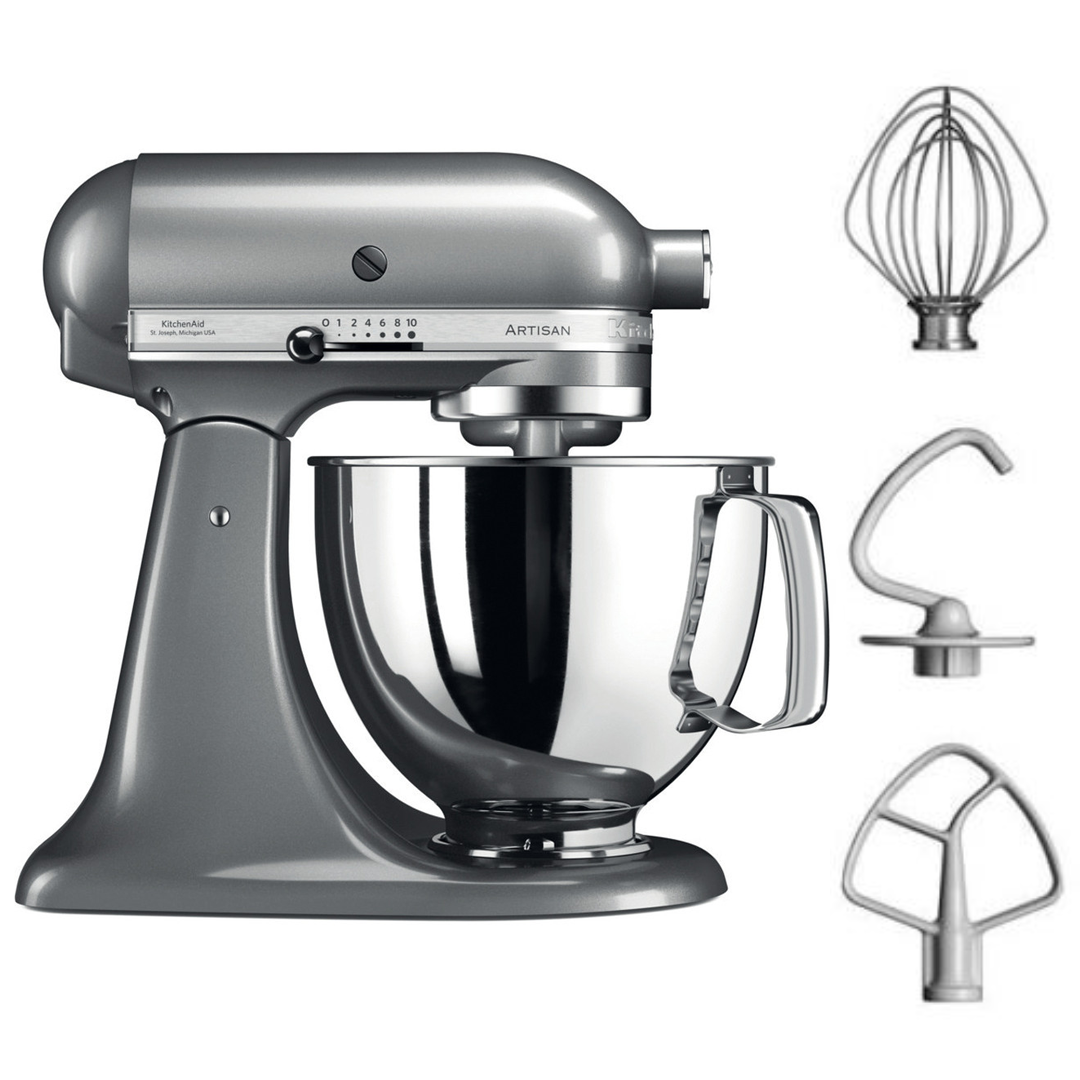 KitchenAid Artisan Stand Mixer Contour Silver | Juicers.co.uk