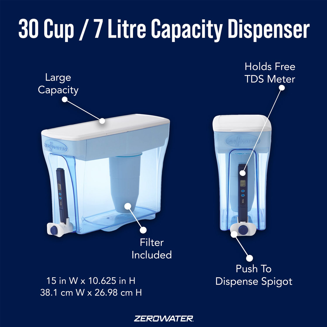 ZeroWater 30-Cup Dispenser | Juicers.co.uk