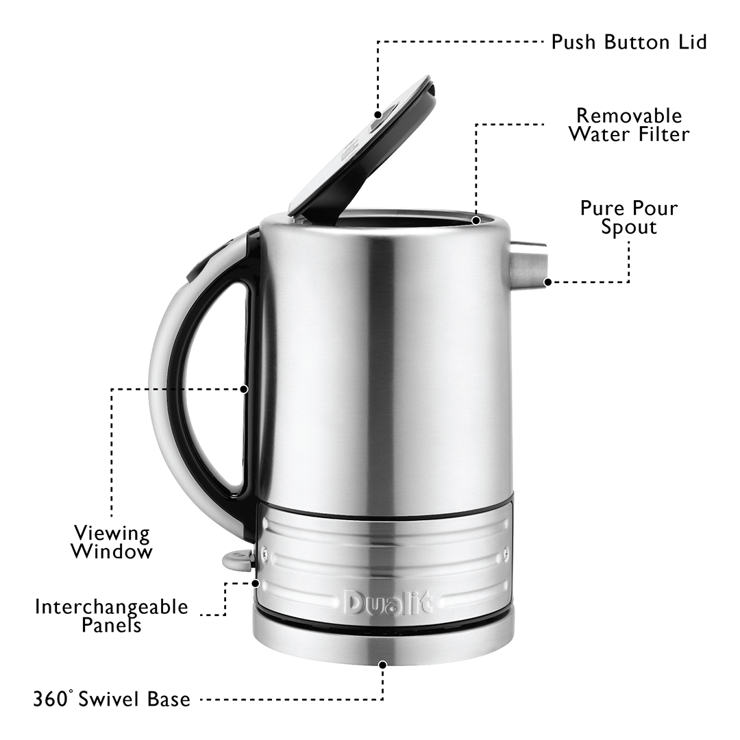 Dualit 1.5L Architect Kettle in Stainless Steel | Juicers.co.uk