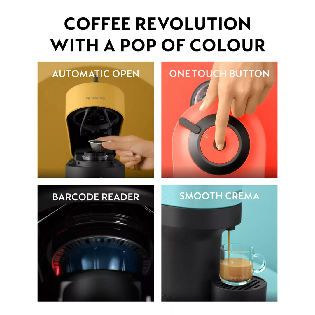 Nespresso Vertuo Pop Coffee Machine in Black | Juicers.co.uk