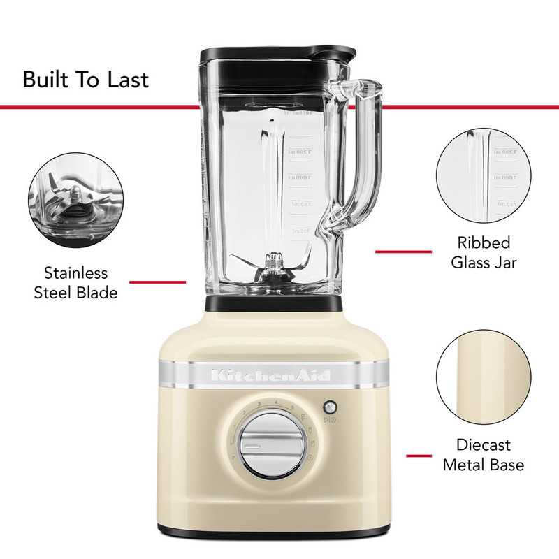 KitchenAid Artisan K400 Blender Almond Cream | Juicers.co.uk