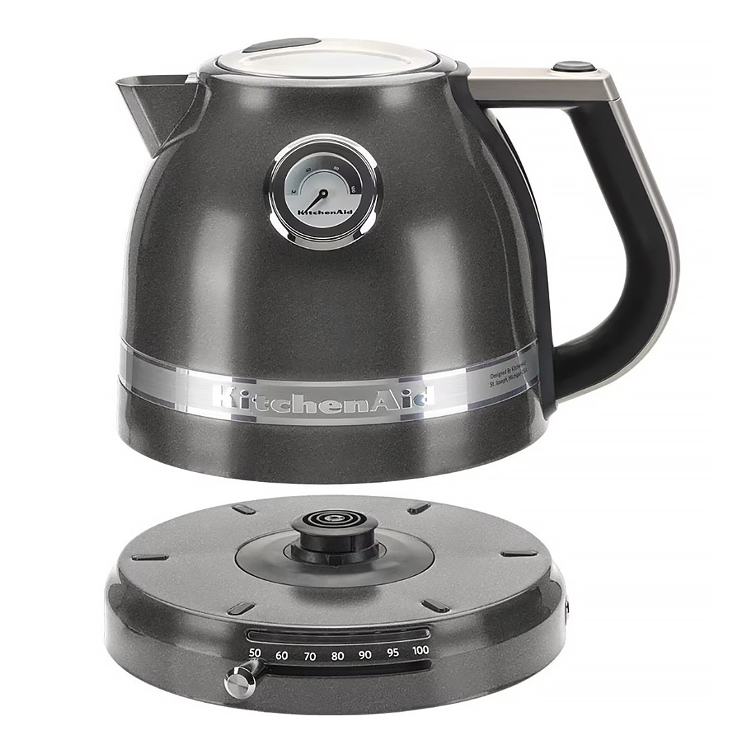 KitchenAid 1.5L Variable Kettle in Medallion Silver | Juicers.co.uk