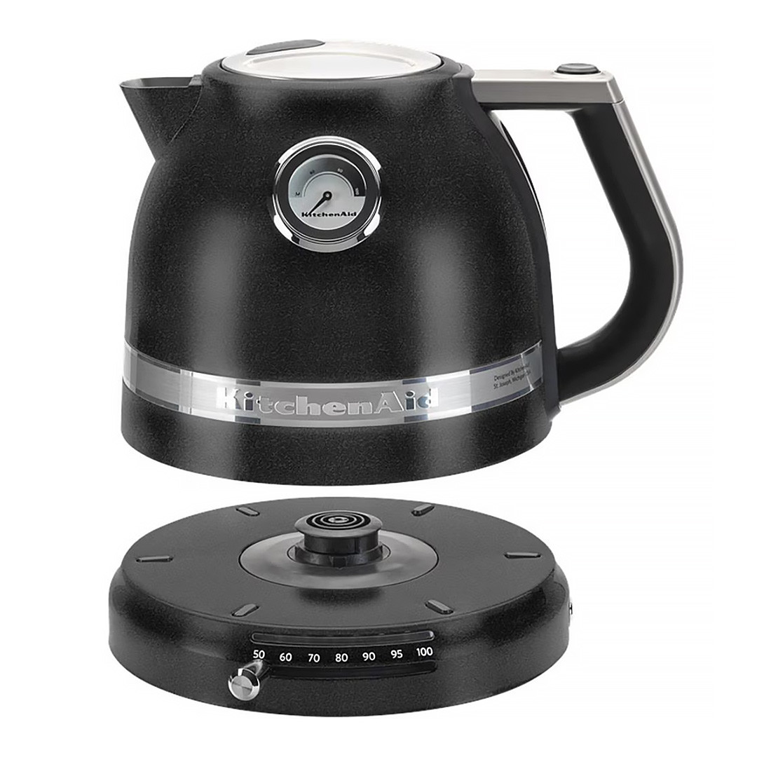 KitchenAid 1.5L Variable Kettle in Cast Iron Black | Juicers.co.uk
