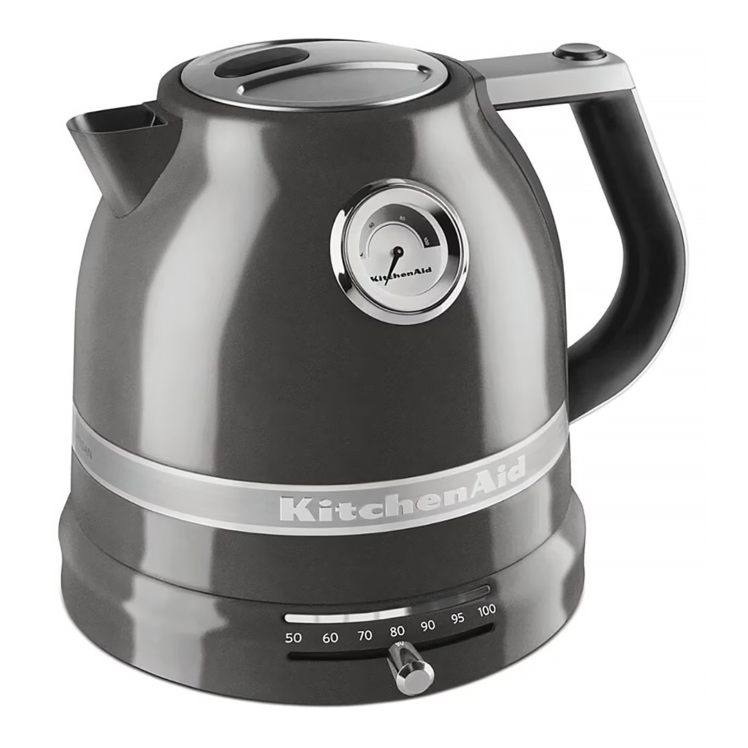 KitchenAid 1.5L Variable Kettle in Medallion Silver | Juicers.co.uk