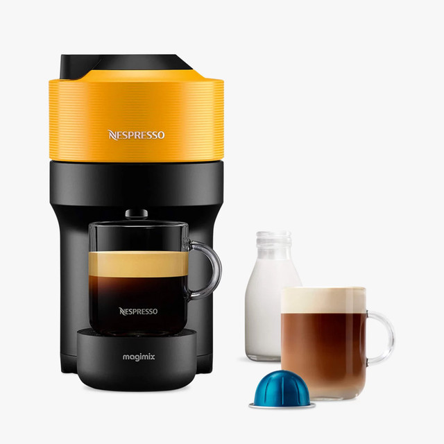 Nespresso Vertuo Pop Coffee Machine in Yellow | Juicers.co.uk