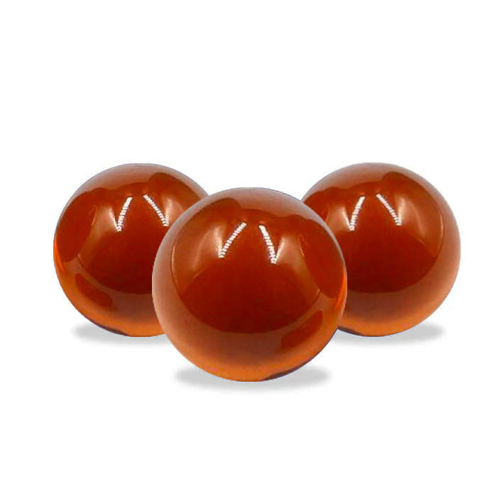6mm Amber Red Terp Pearl Banger Bead 1 Piece | Dab Pearl