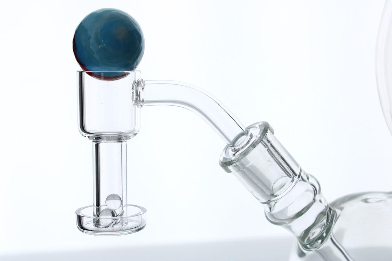 14mm Male 45 Degree Terp Slurper Banger Kit with Terp Perals and Marble ...